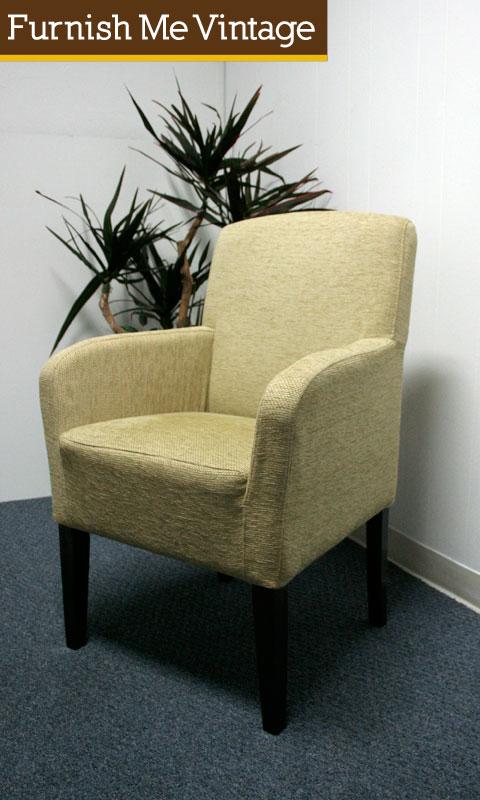 Small Contemporary Cream Colored Arm Chair