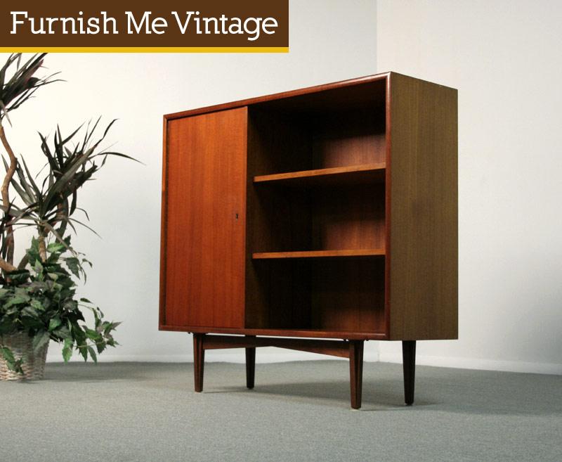 Early Mid Century Modern German Teak Bookcase