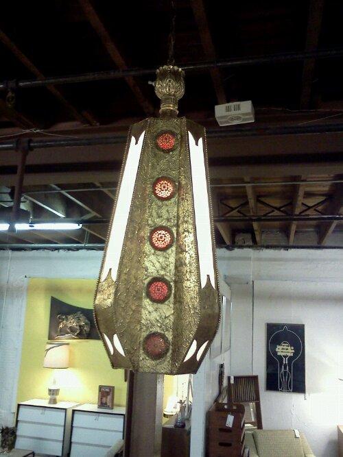 2 large Retro cathedral chandeliers
