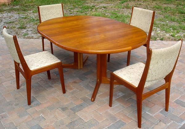 Complete Vintage Danish Teak Dining Set