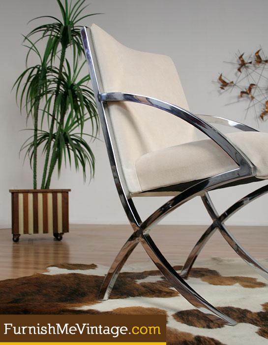 chrome side chair