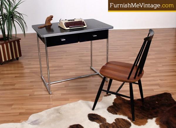 Vintage Machine Age Art Deco Desk
