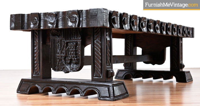 Mid century modern Witco tiki coffee table