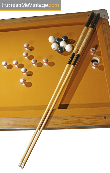vintage 1970s bumper pool table