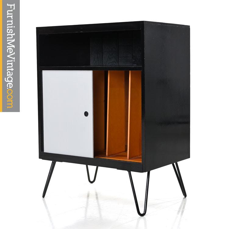 Retro Media Cabinet Record Holder - Furnish Me Vintage