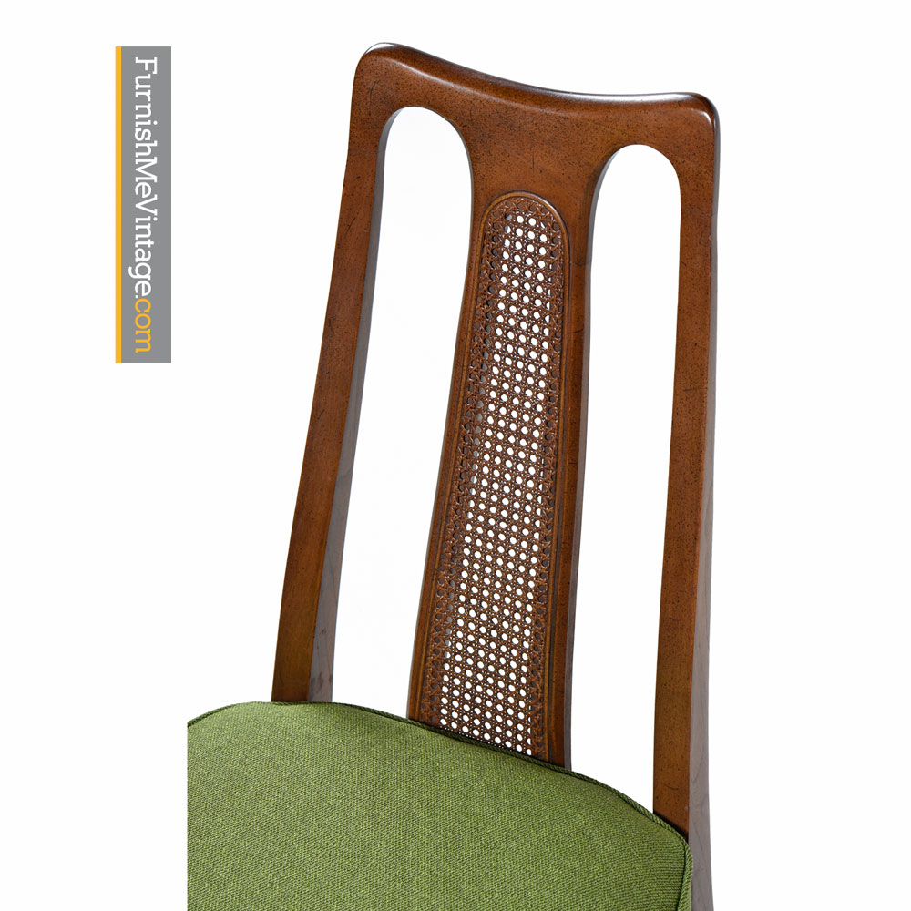 Cane Back Dining Chairs by White Furniture - Mid-Century Modern