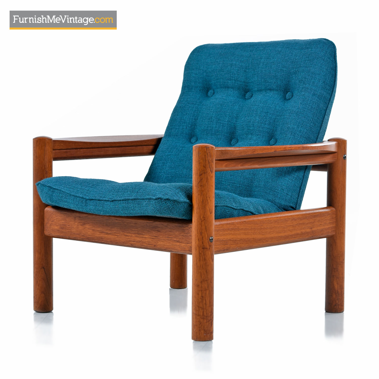Domino Mobler Arm Chair - Solid Teak Scandinavian Danish Modern