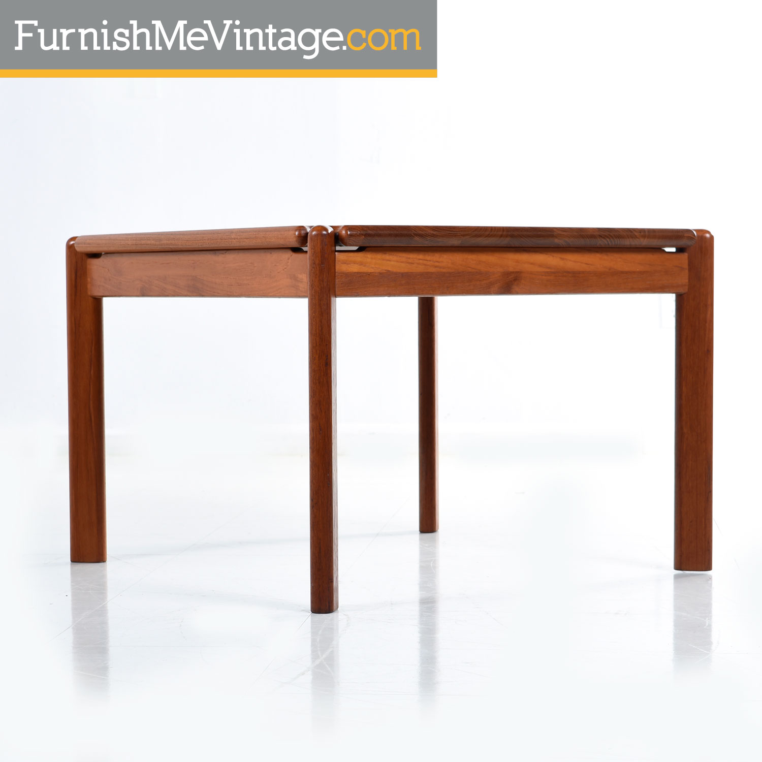 Vintage Danish Solid Teak End Table by Tarm Stole - Furnish Me Vintage