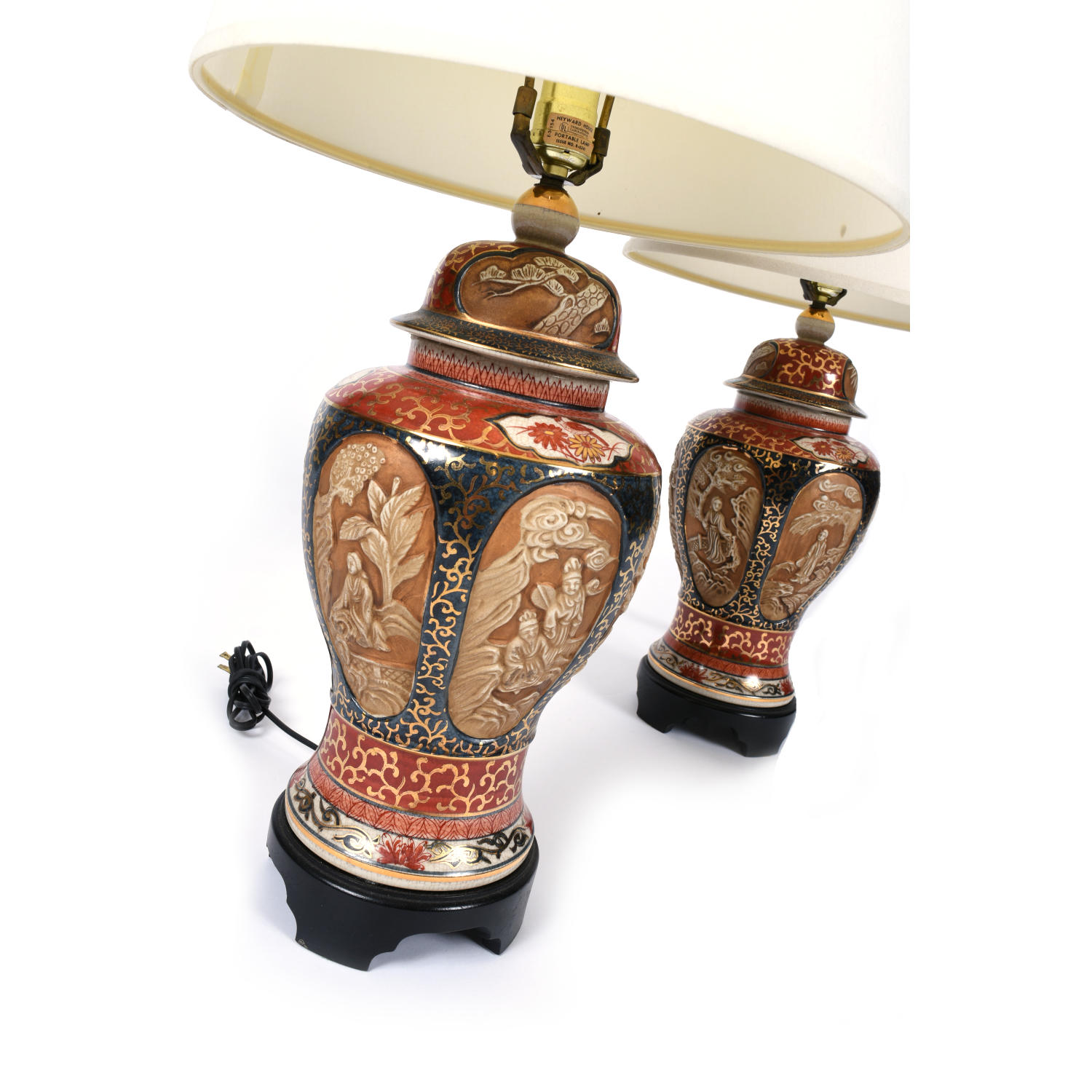 Two Chinese porcelain lamps
