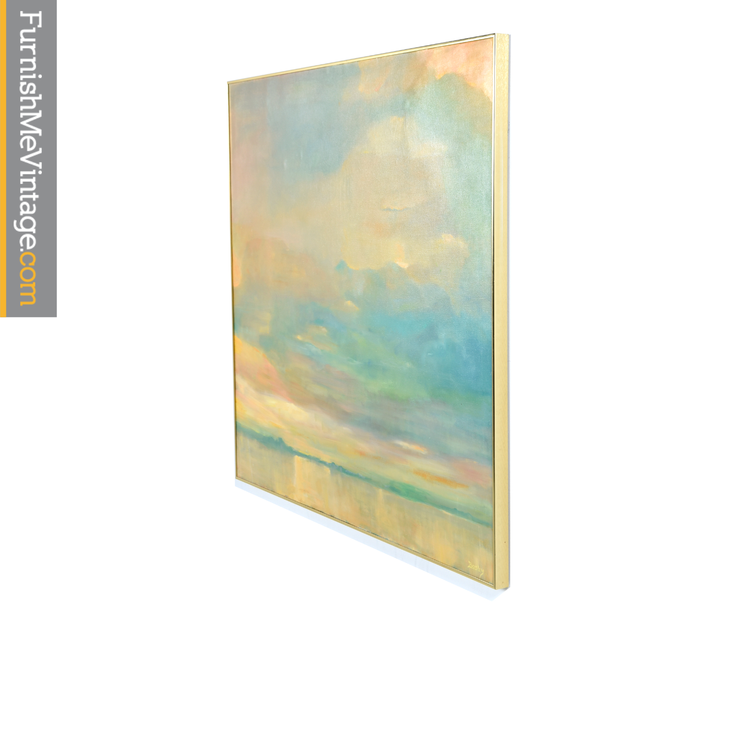 Beasley Abstract Expressionist Sunset and Sky Color Field Painting