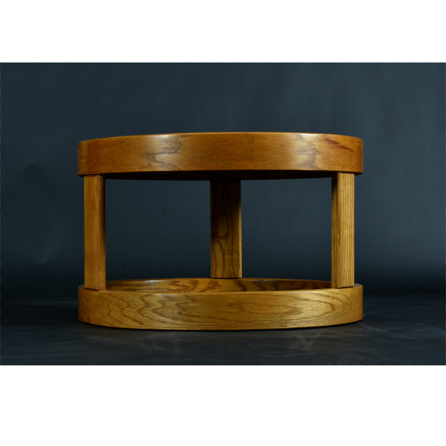 29 Inch Round Solid Oak Coffee Table or Side Table by Howard