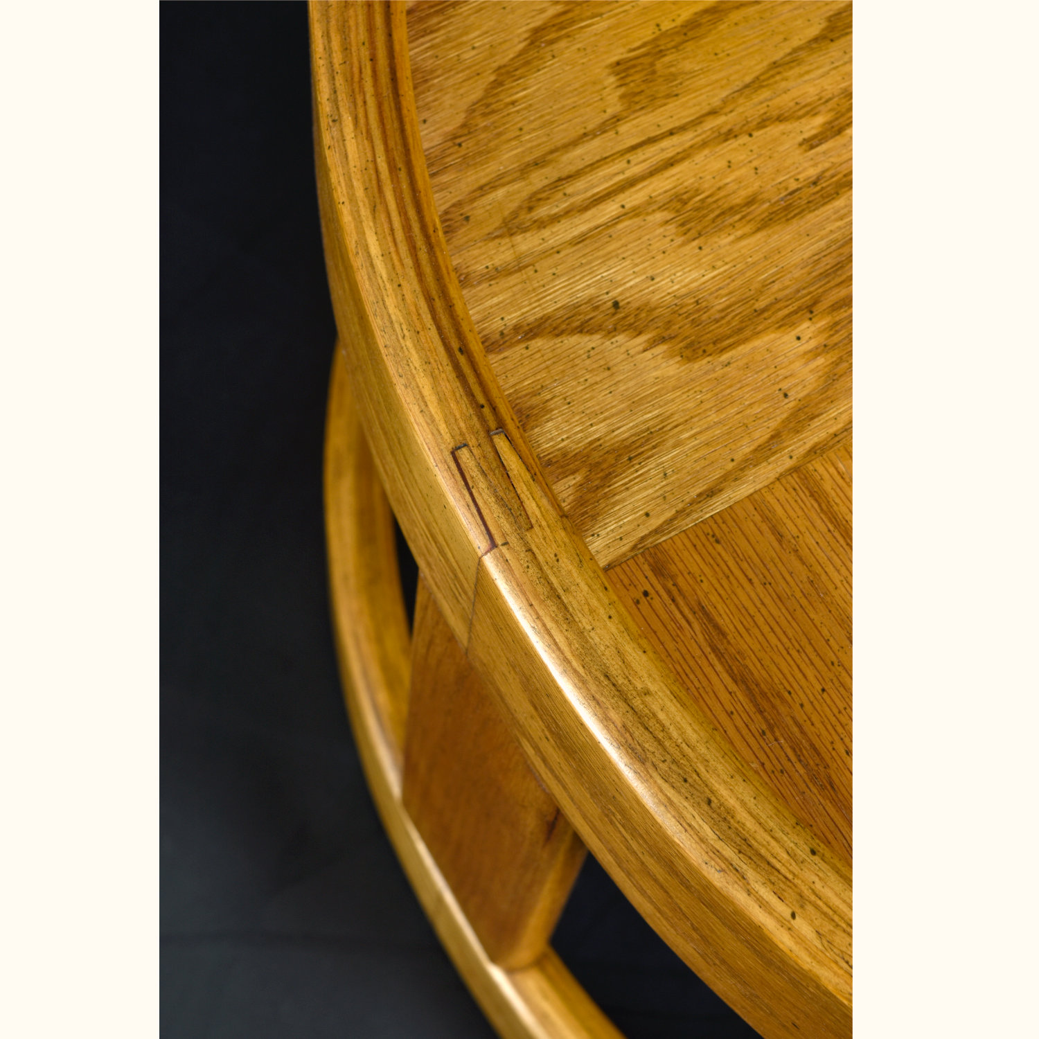 29 Inch Round Solid Oak Coffee Table or Side Table by Howard