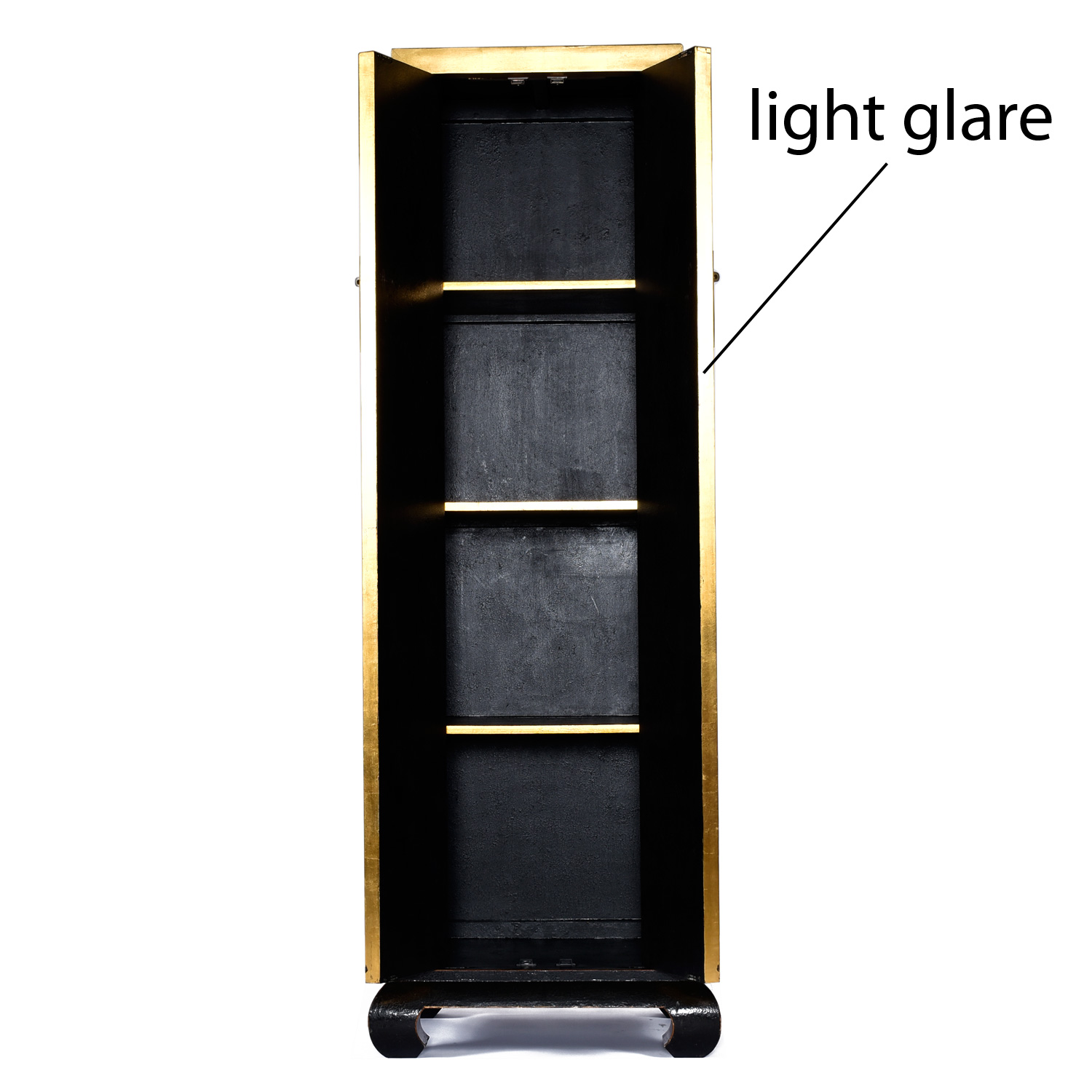 Pair of Tall Gold Leaf Chinoiserie Asian Modern Bookcase Etagere ...